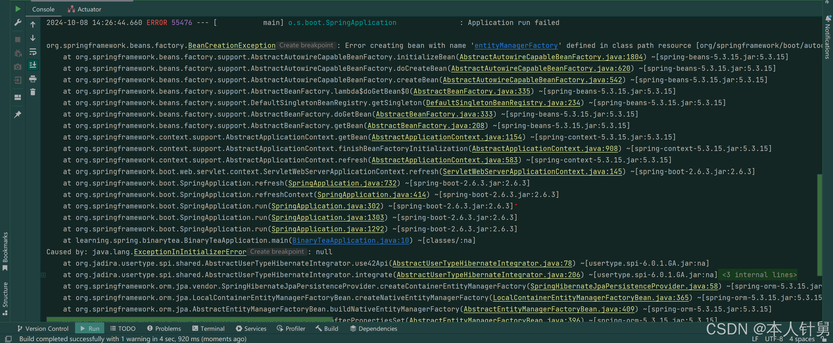 springmvc首次启动问题处理_unsatisfied dependency expressed through method 's-CSDN博客