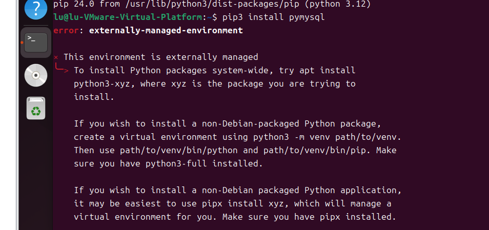 FISCO BCOS 使用VMware unbuntu 中一键部署时说python 和pymysql不对 这个要怎么改啊 要崩溃了-CSDN博客