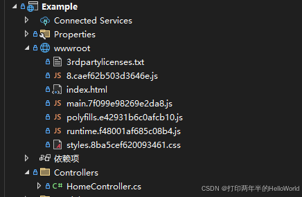 .NET Core webapi集成前端&模块化开发_netcore 模块化-CSDN博客