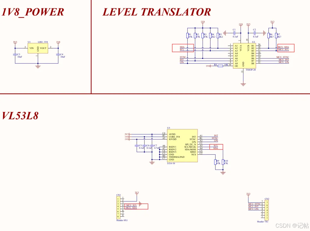VL53L8CX小板开发(1)----驱动TOF进行区域检测-CSDN博客