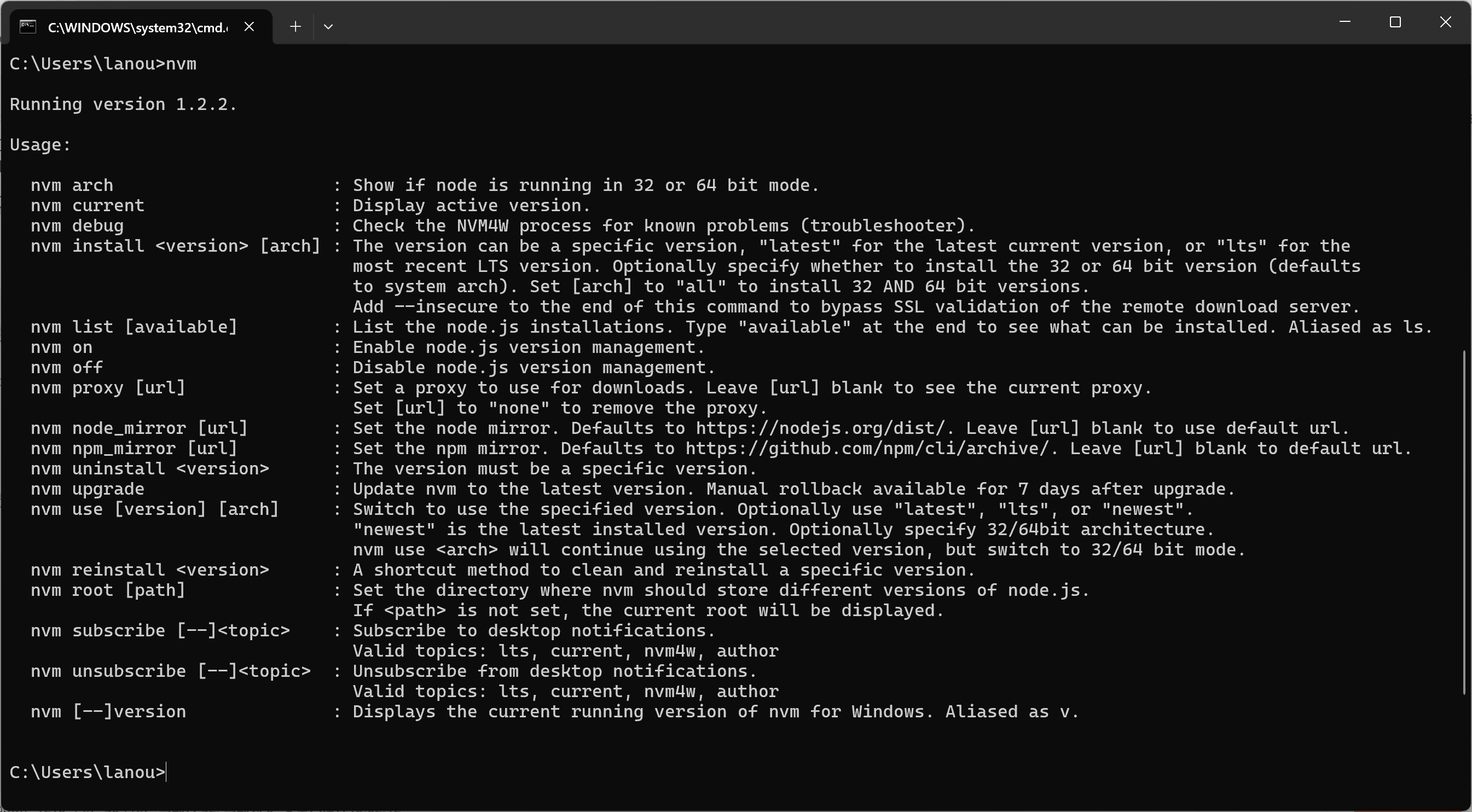 nvm管理node(windows)-CSDN博客