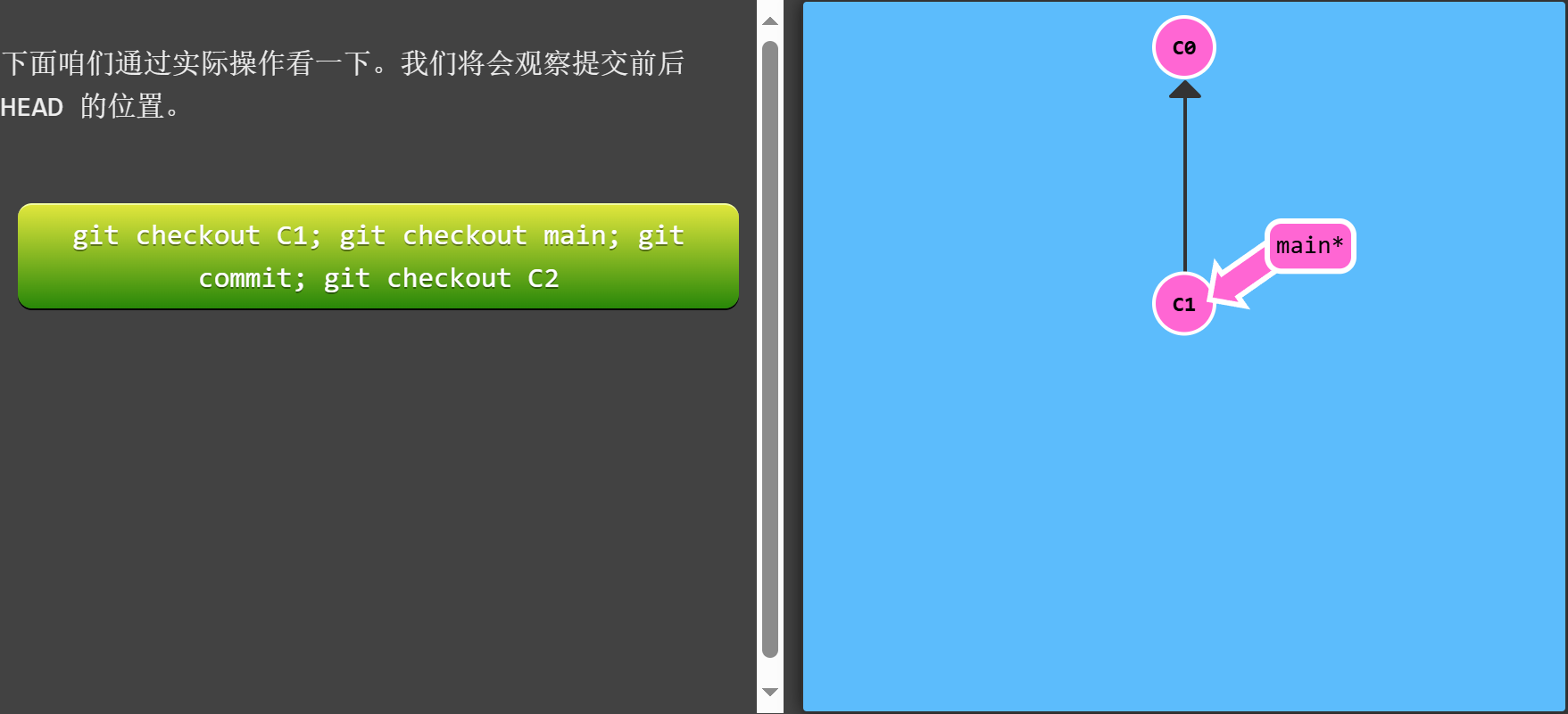 git实战（流程图解释）(Learn GIt Branching)_learngitbranching 答案-CSDN博客