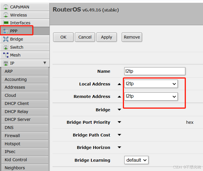 ROS v6.49.16 L2TP server设置步骤_ros l2tp设置-CSDN博客
