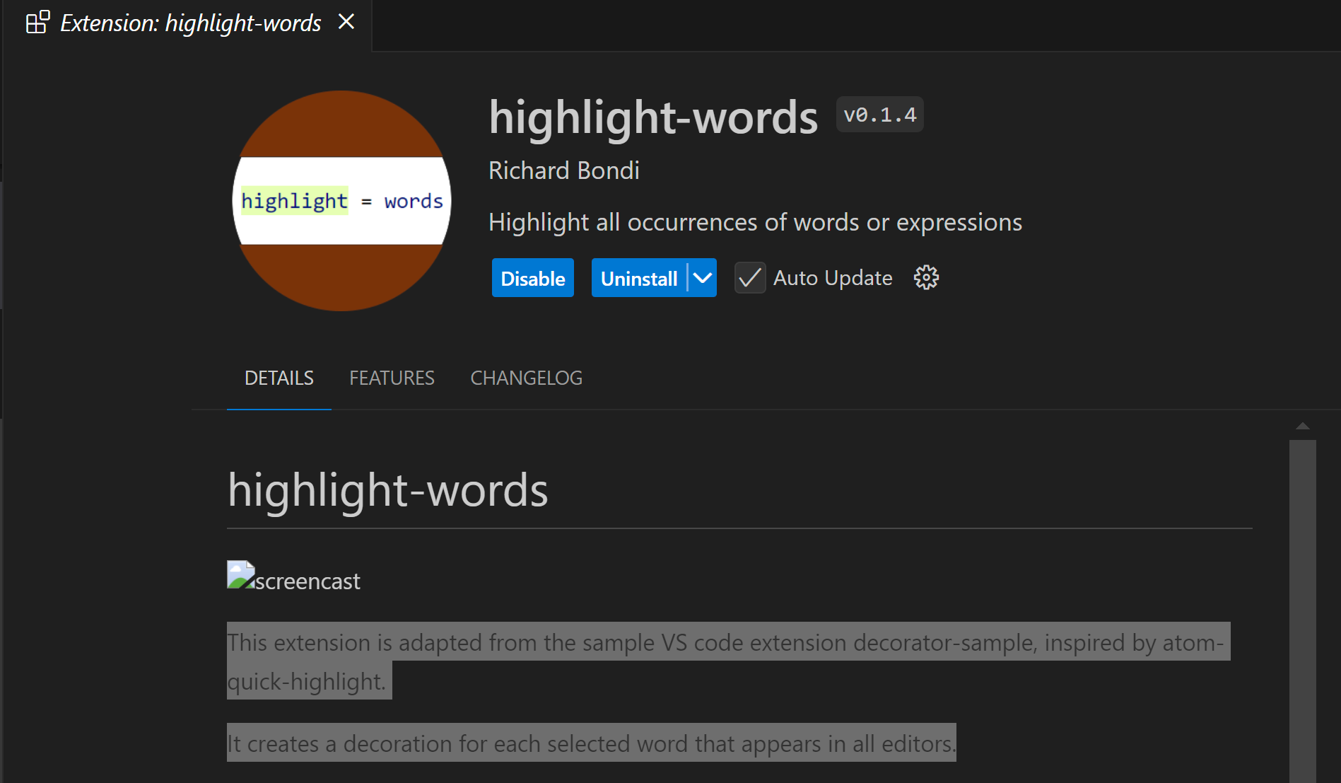 vs code 插件 -- highlight-words_vscode代码高亮插件-CSDN博客