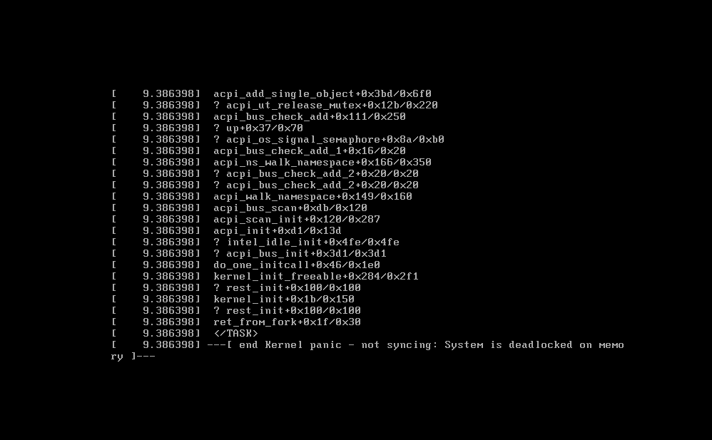 解决Kernel panic - not Syncing : System is deadlocked on memory-CSDN博客