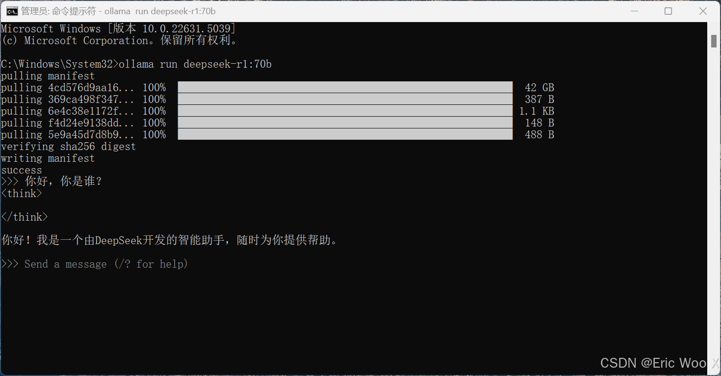 DeepSeek R1 本地部署指南 (5) -Error: model requires more system memory (XX GiB) than is available (XX ...
