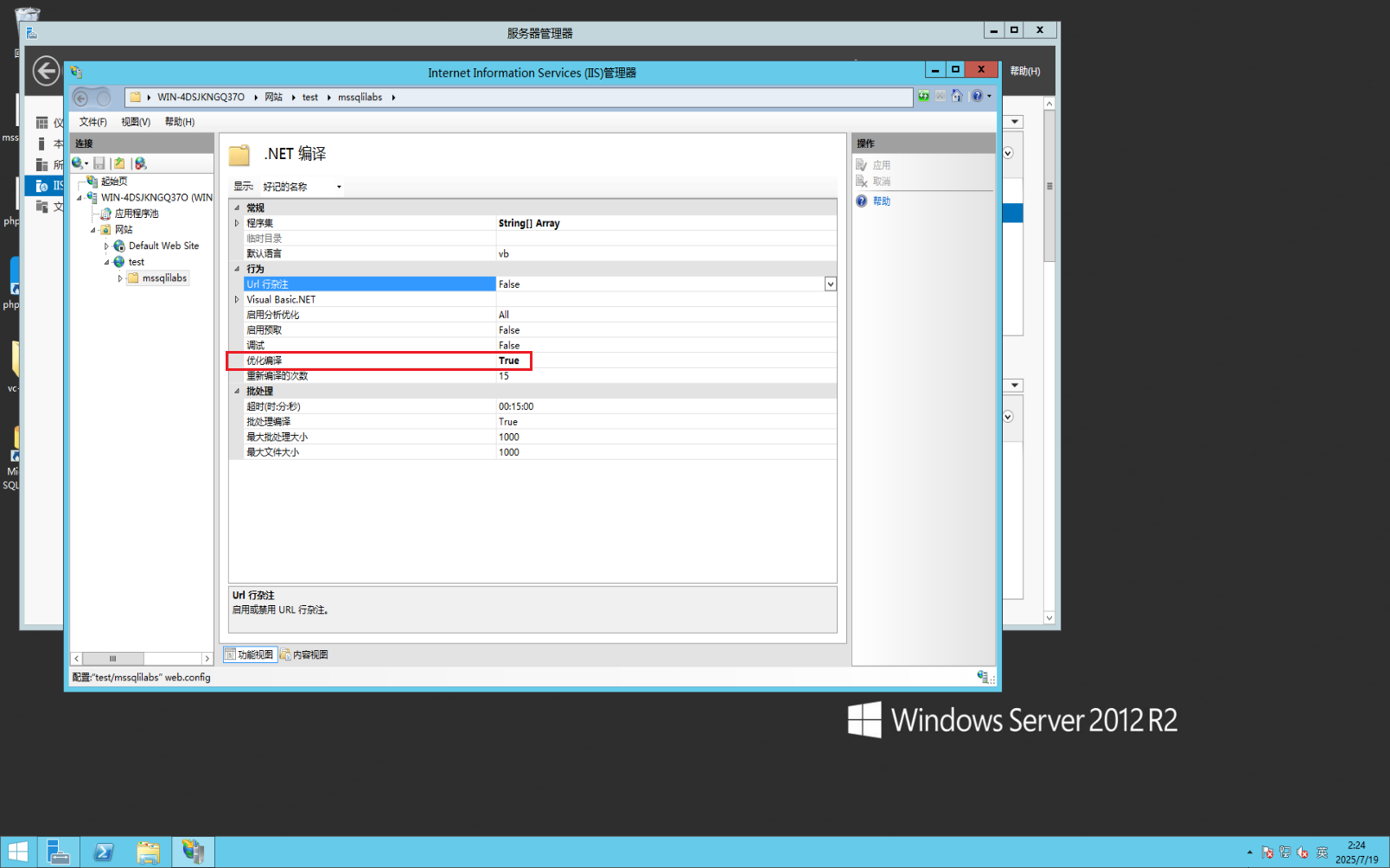 基于Windows Server2012 R2搭建ISS服务，部署MSSQL靶场。网站。_windows server2012用iis服务部署网站-CSDN博客