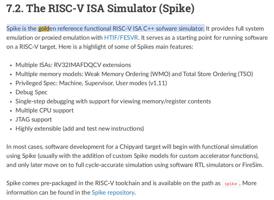 RISC-V芯片验证的黄金参考：Spike is the gold standard for risc-v RTL Verification ...