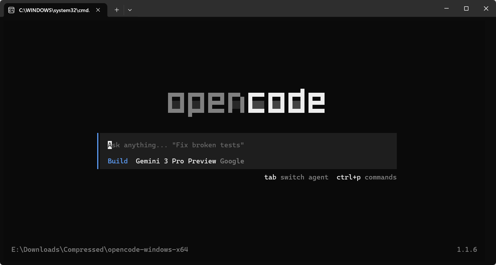 【笔记】Windows 上安装 OpenCode AI 编码助理：从踩坑到成功的简单记录-CSDN博客