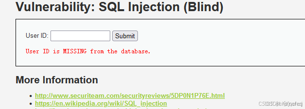 DVWA靶场SQL Injection-Bool注入（盲注）_bool sql dvwa-CSDN博客
