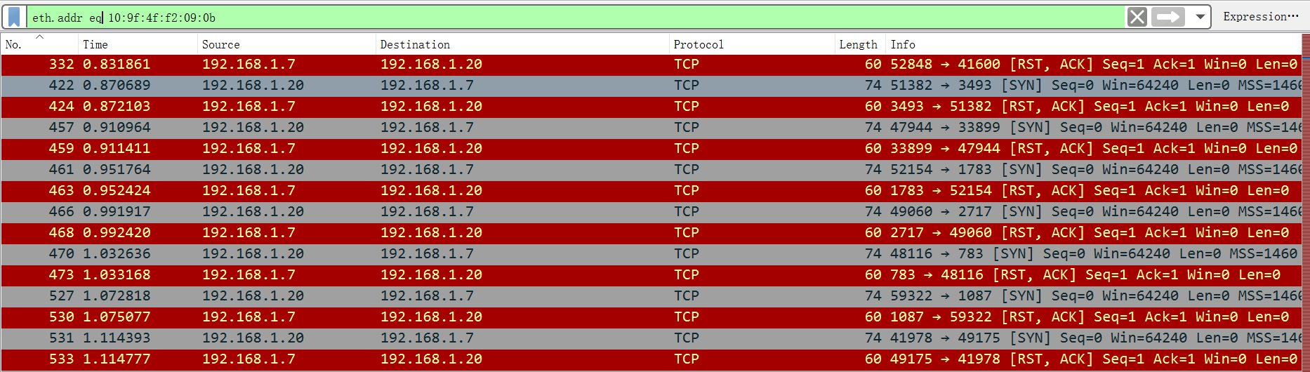 【wireshark】报文的基本过滤_wireshark怎么过滤mms报文-CSDN博客