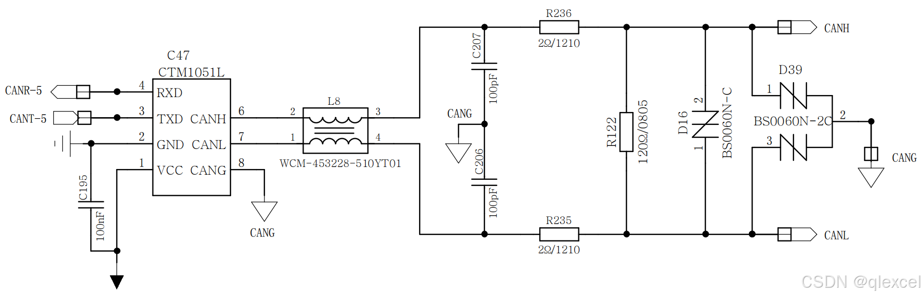 CAN总线接口保护电路设计_can esd-CSDN博客