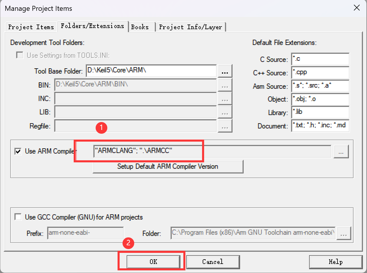 Keil5.41安装报错( Target ‘Target 1‘ uses ARM-Compiler ‘Default Compiler Version 5‘ which) +ARM编译器5. ...