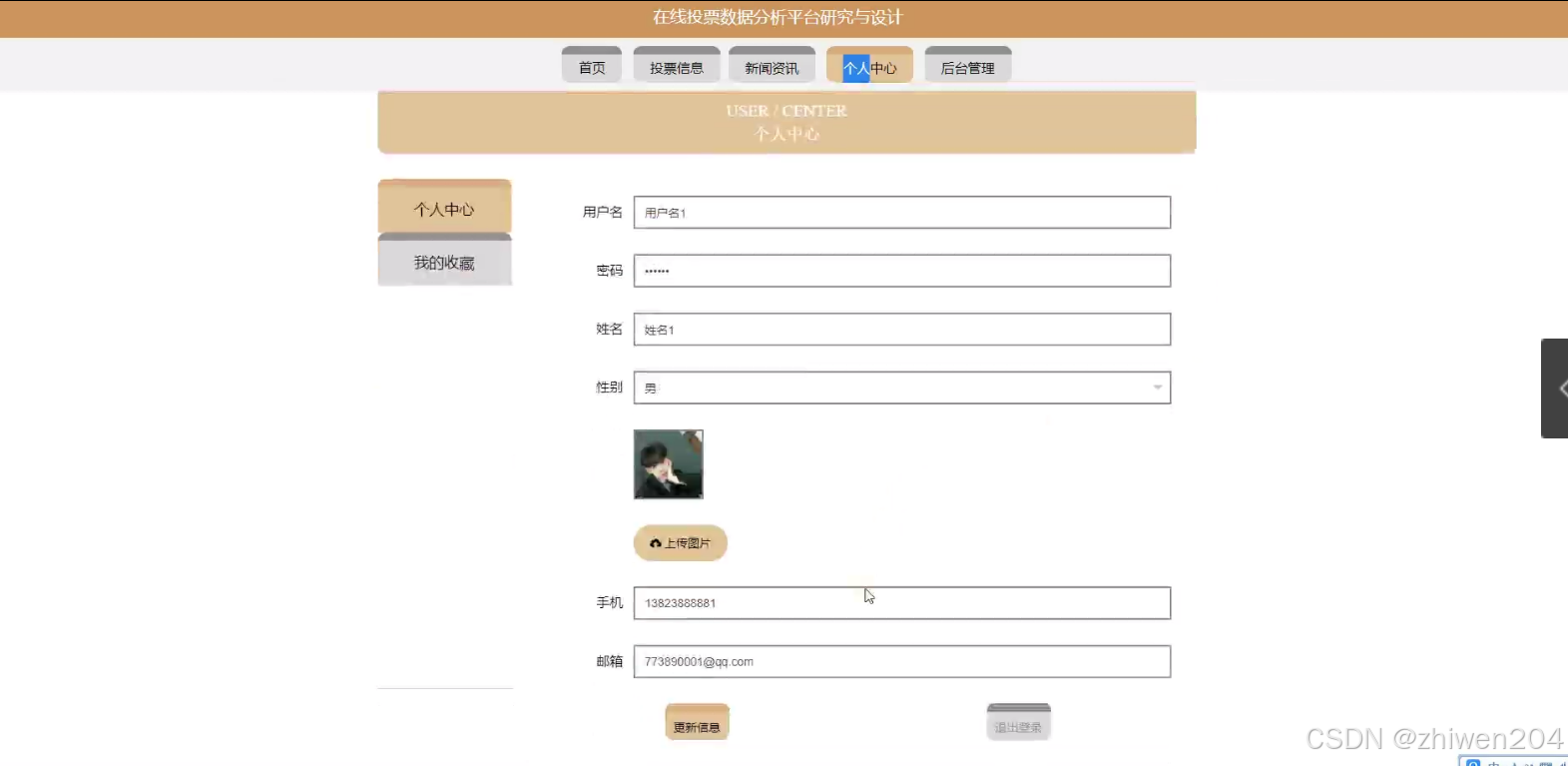 基于nodejsvue在线投票数据分析平台研究与设计开题程序论文 计算机毕业设计 Csdn博客