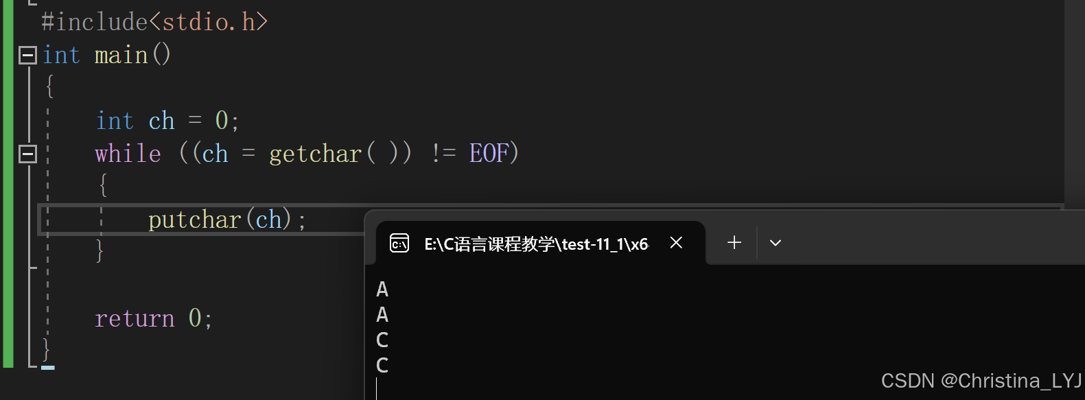 putchar（）和getchar（）的用法和理解_getchar和putchar用法例子-CSDN博客