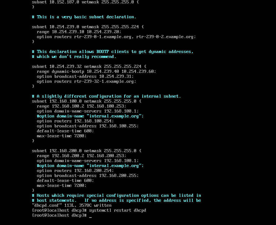 linux操作系统---DHCP服务管理实战案例_yum install -y dhcp-server-CSDN博客
