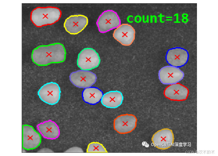 OpenCV与AI深度学习 | 实战 | 粘连物体分割与计数应用(二)--基于距离变换+分水岭算法 Halcon/OpenCV实现比较-CSDN博客