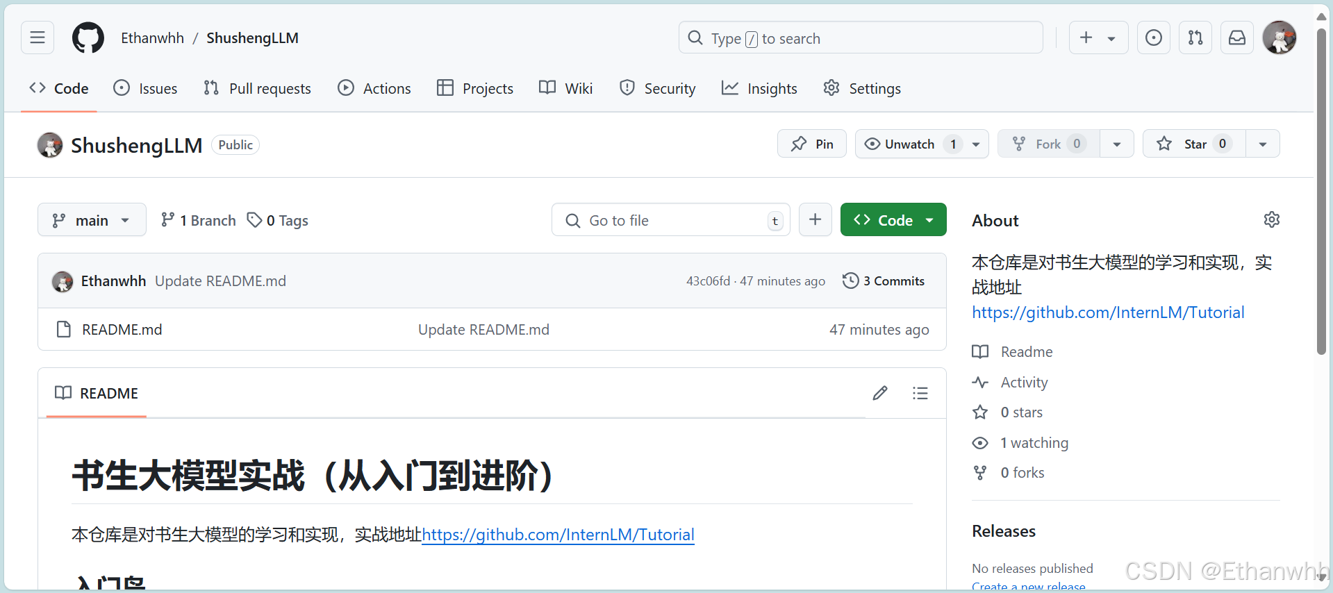 书生大模型实战（从入门到进阶）L0-Git-CSDN博客