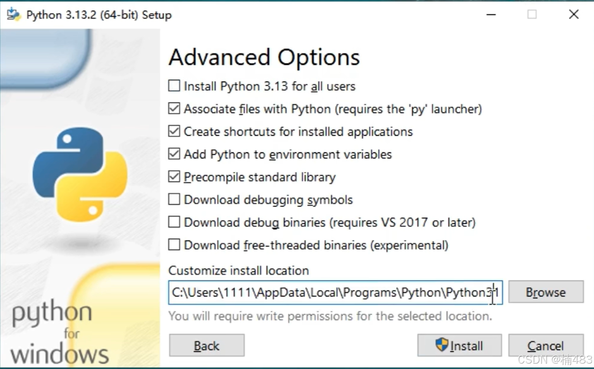 python安装教程-CSDN博客
