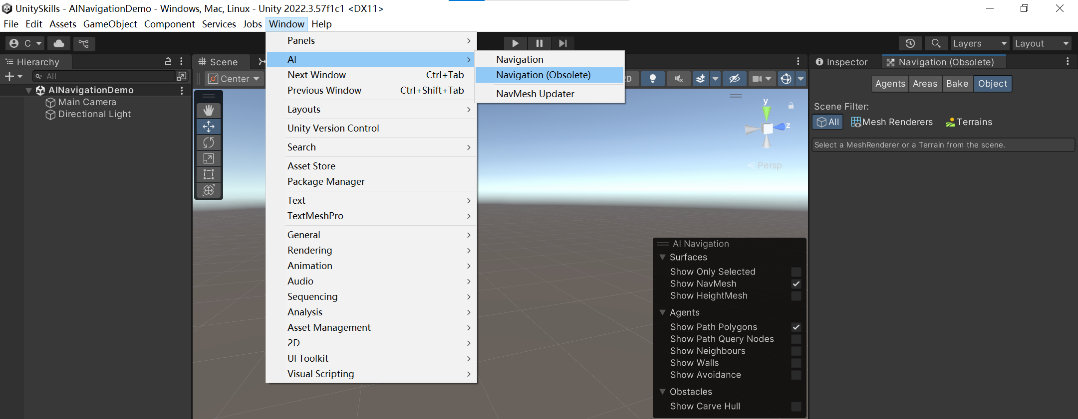 Unity2022（LTS）实现基础AI导航_unity2022版ai导航位置-CSDN博客