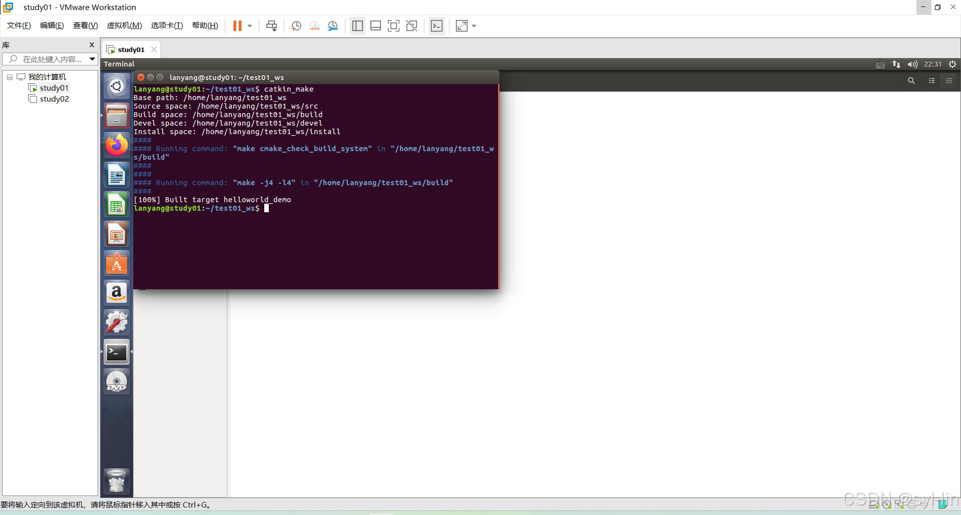 ROS机器人编程＜四＞：了解ROS系统及实现hello world输出（python）_利用python实现ros输出hello world-CSDN博客
