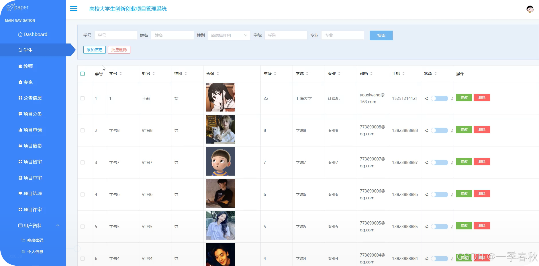 基于springbootvue高校大学生创新创业项目管理系统的设计与实现基于springbootvue药房管理系统的设计与实现论文选题