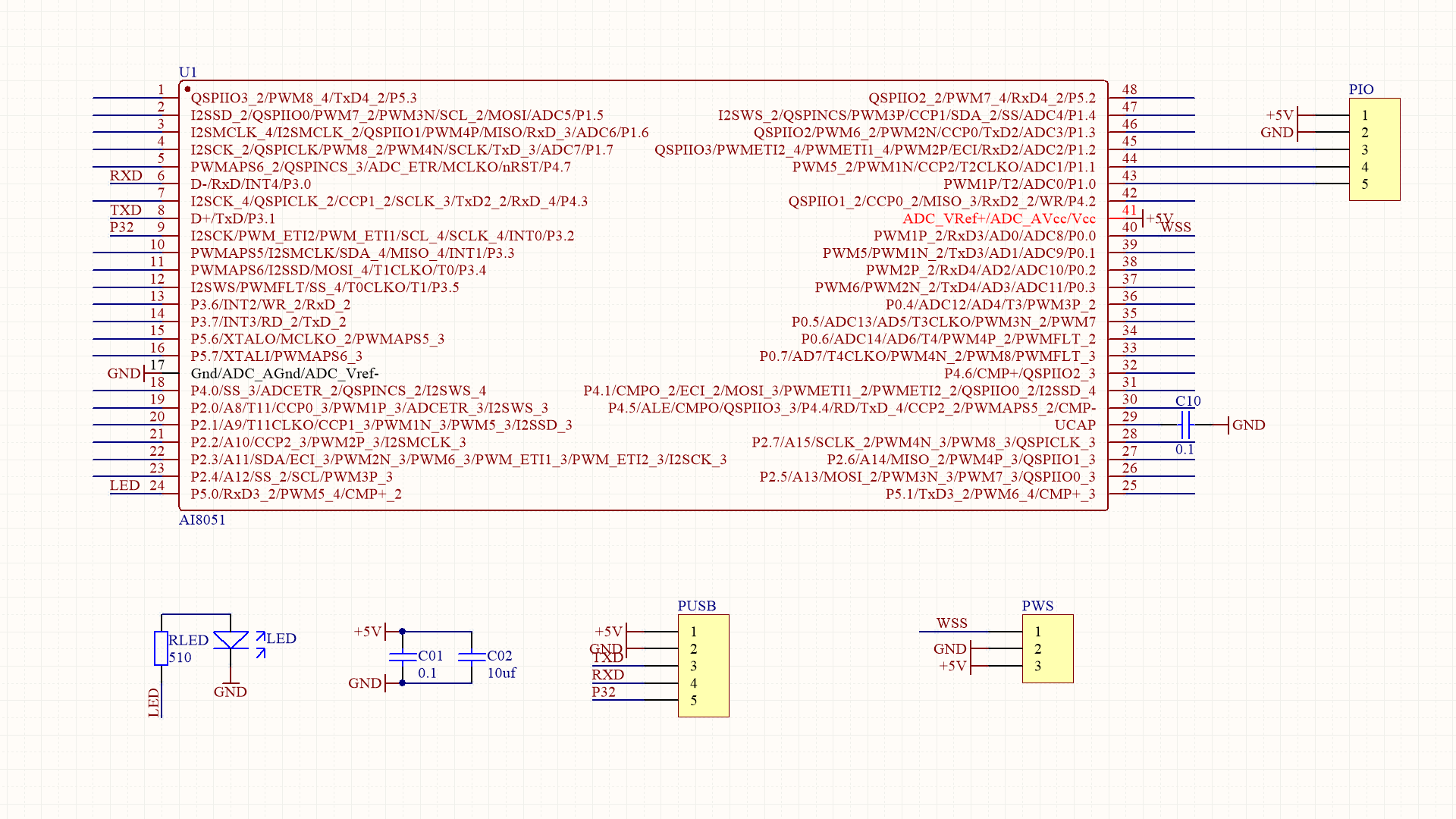 基于AI8051U驱动 WS2812矩阵（16×16）_ws2812 8051-CSDN博客
