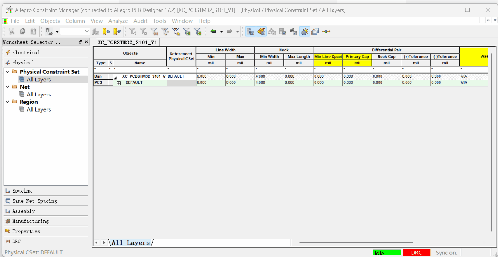 Allegro PCB 中的约束规则设置_allegro17.2 pcb的约束管理器使用研究-CSDN博客