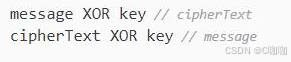 详解XOR（异或）运算加密_xor加密-CSDN博客