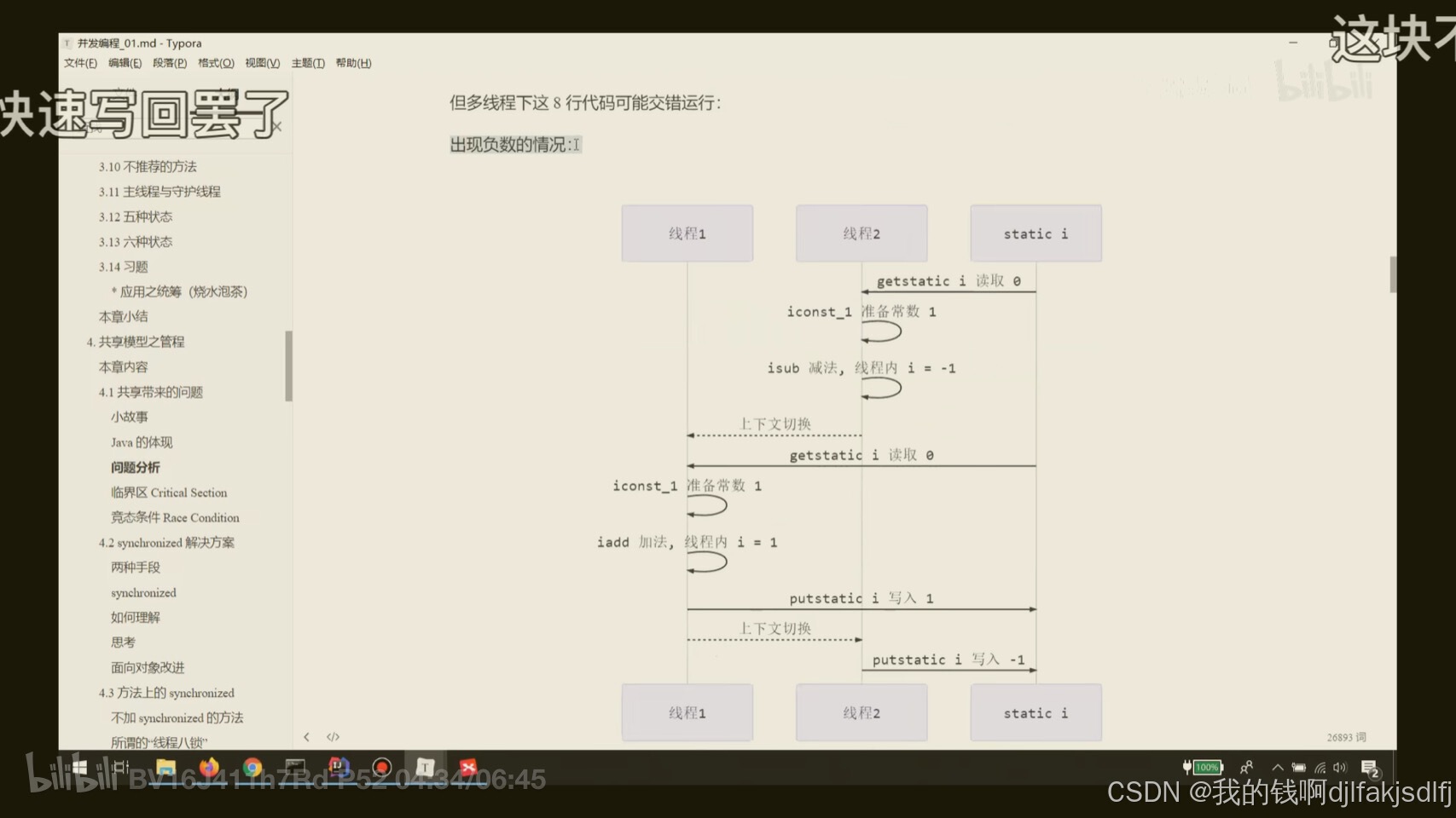 4 共享模型 管程,线程安全、同步、锁、 Synchronized 使用和分析,变量的线程安全分析,list 的线程不安全 Csdn博客