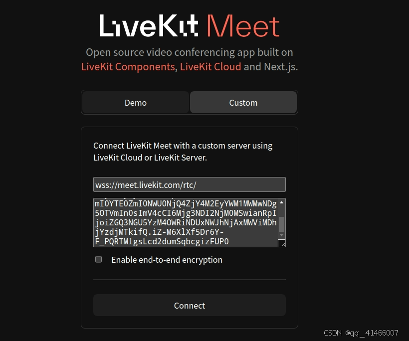 JAVA对接livekit+egress实现音视频会议通话_livekit egress-CSDN博客