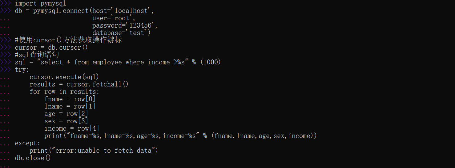 Python3 MySQL数据库连接-CSDN博客