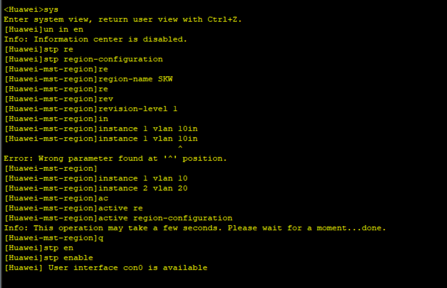 MSTP协议与配置实验（ensp）_ensp多vlan的mstp配置-CSDN博客