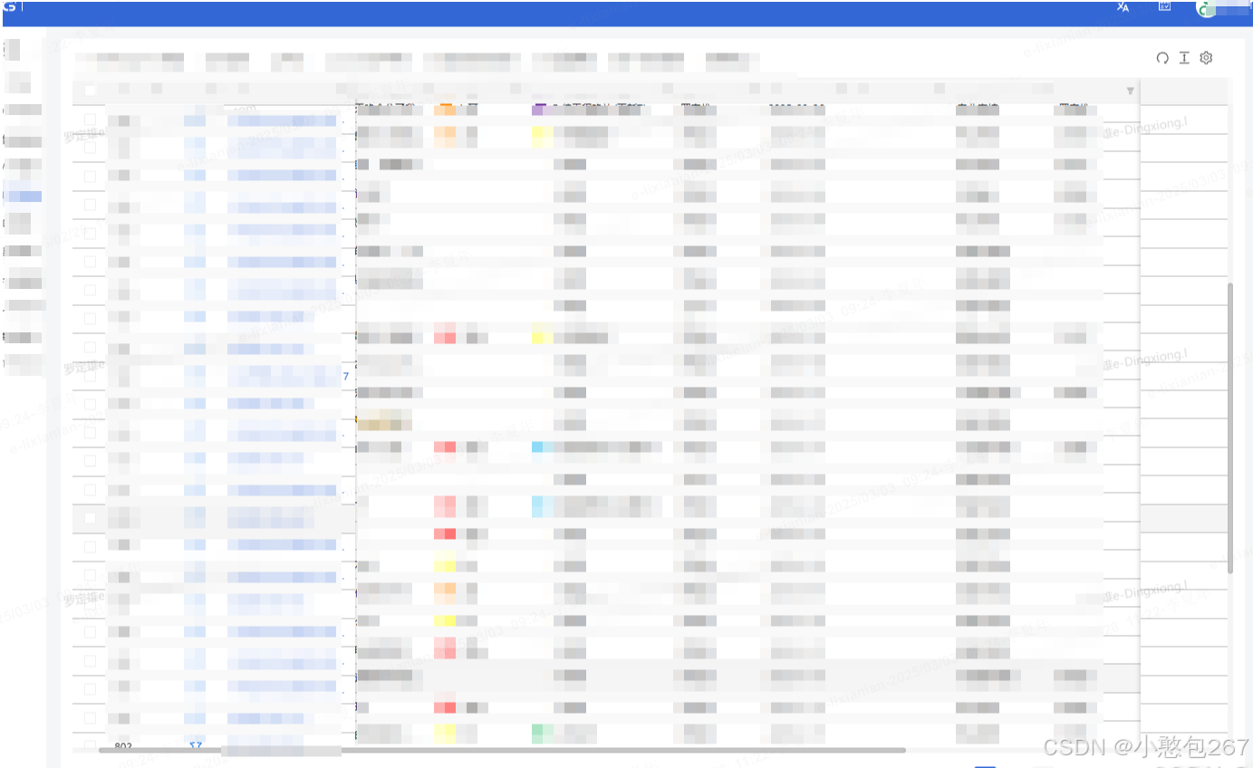 封装的antd Design Vue的table,自定义操作栏和正常的表格栏,在鼠标滚轮滚动时有行差,但是用鼠标右键点住滚动条拖动又不会出现这个问题ant Design Vue 组件中的