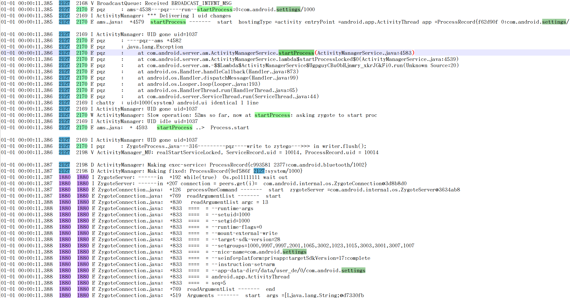 android9 : Zygote ----＞system_server----＞com.android.settings.FallbackHome.onCreate 启动堆栈_zygote ...