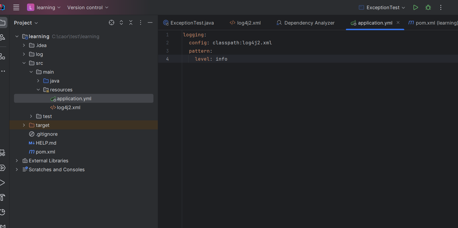 springbot 引入log4j 以及 Logging system failed to initialize using configuration from ‘classpath ...