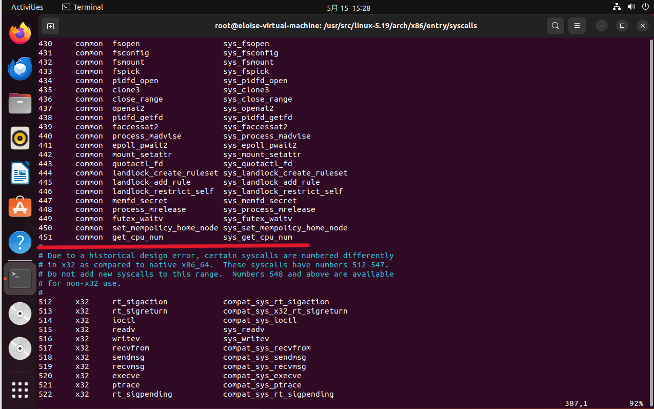 Linux-5.19内核编译增加系统调用(VMware虚拟机)_linux-5.19 编译-CSDN博客