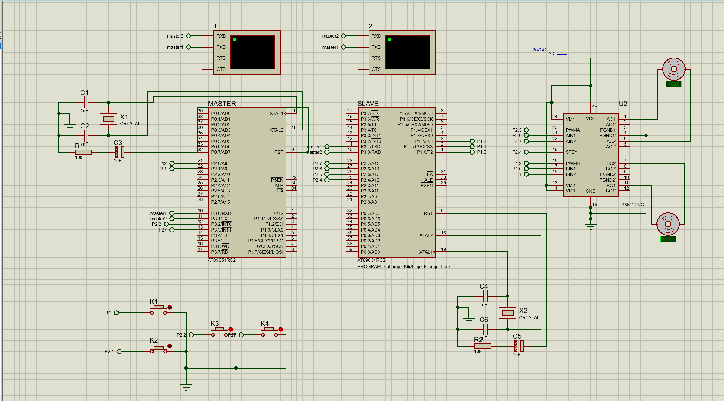 51单片机蓝牙遥控车和遥控器（附Proteus仿真）_51遥控汽车仿真图-CSDN博客