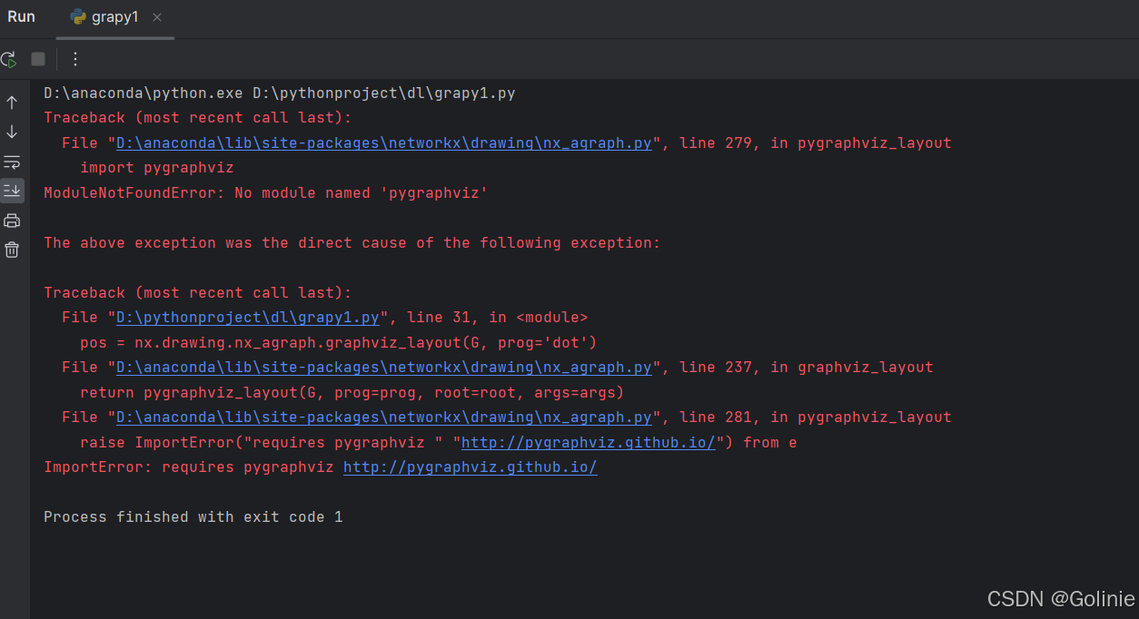 【Python】已解决ModuleNotFoundError: No module named ‘pygraphviz‘（ImportError: requires pygraphviz ...
