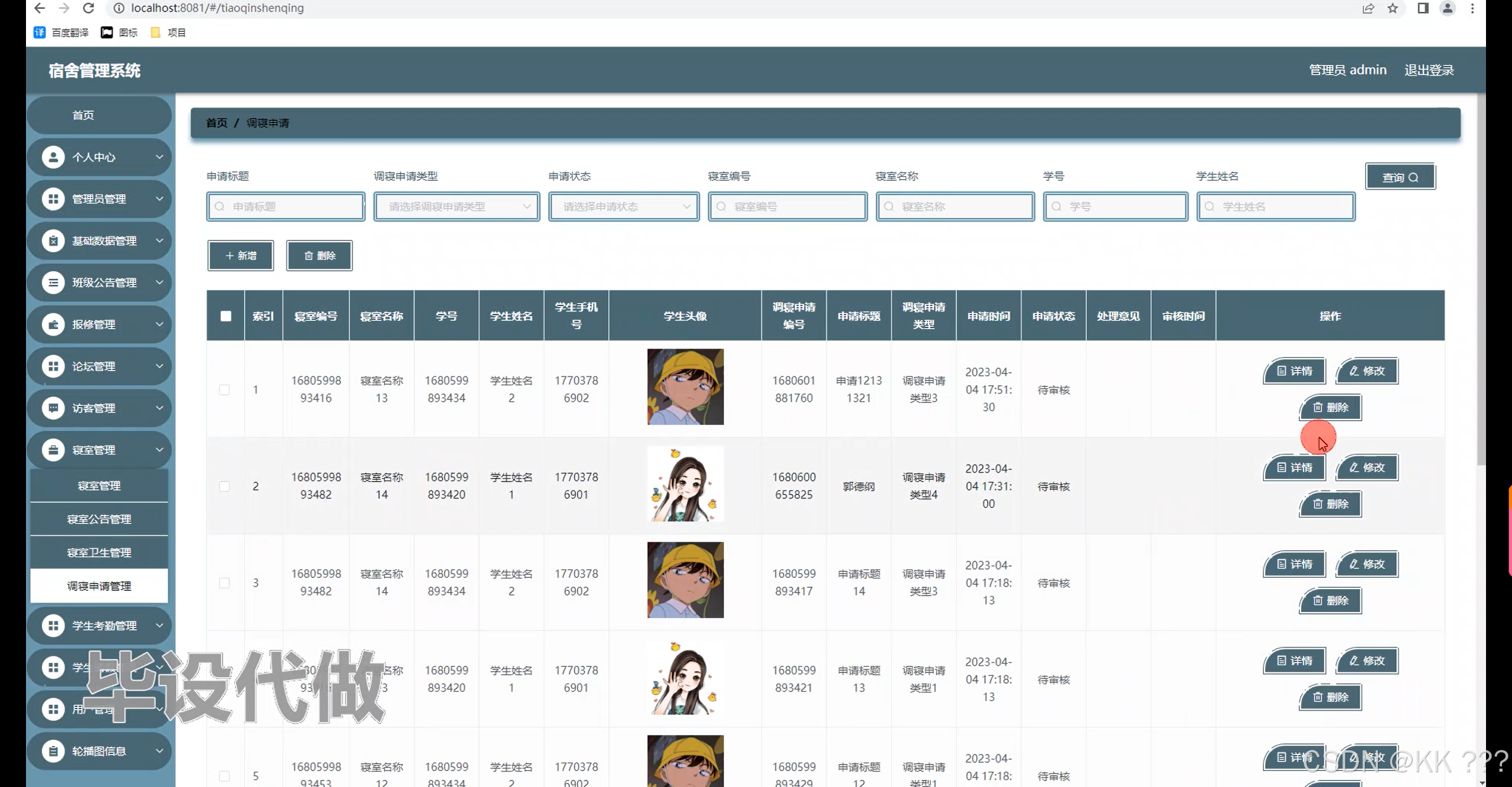 (附论文)JavaWeb基于ssm的宿舍管理系统(092)-CSDN博客