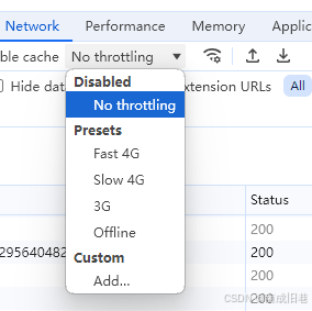 浏览器打开开发者工具（F12）后，接口报错“net::ERR_INTERNET_DISCONNECTED”_net::err internet disconnected-CSDN博客