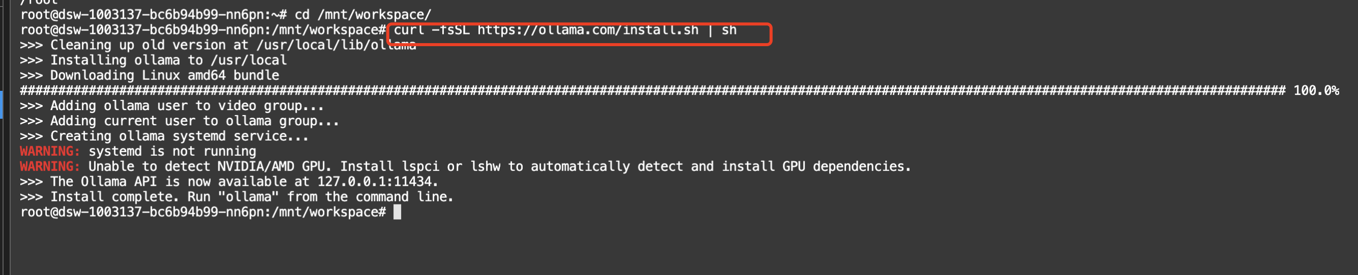 18_大模型训练和部署之-Llama3大模型本地部署与调用（modelscope平台）_evel=error source=sched.go:489 msg="error loading ...