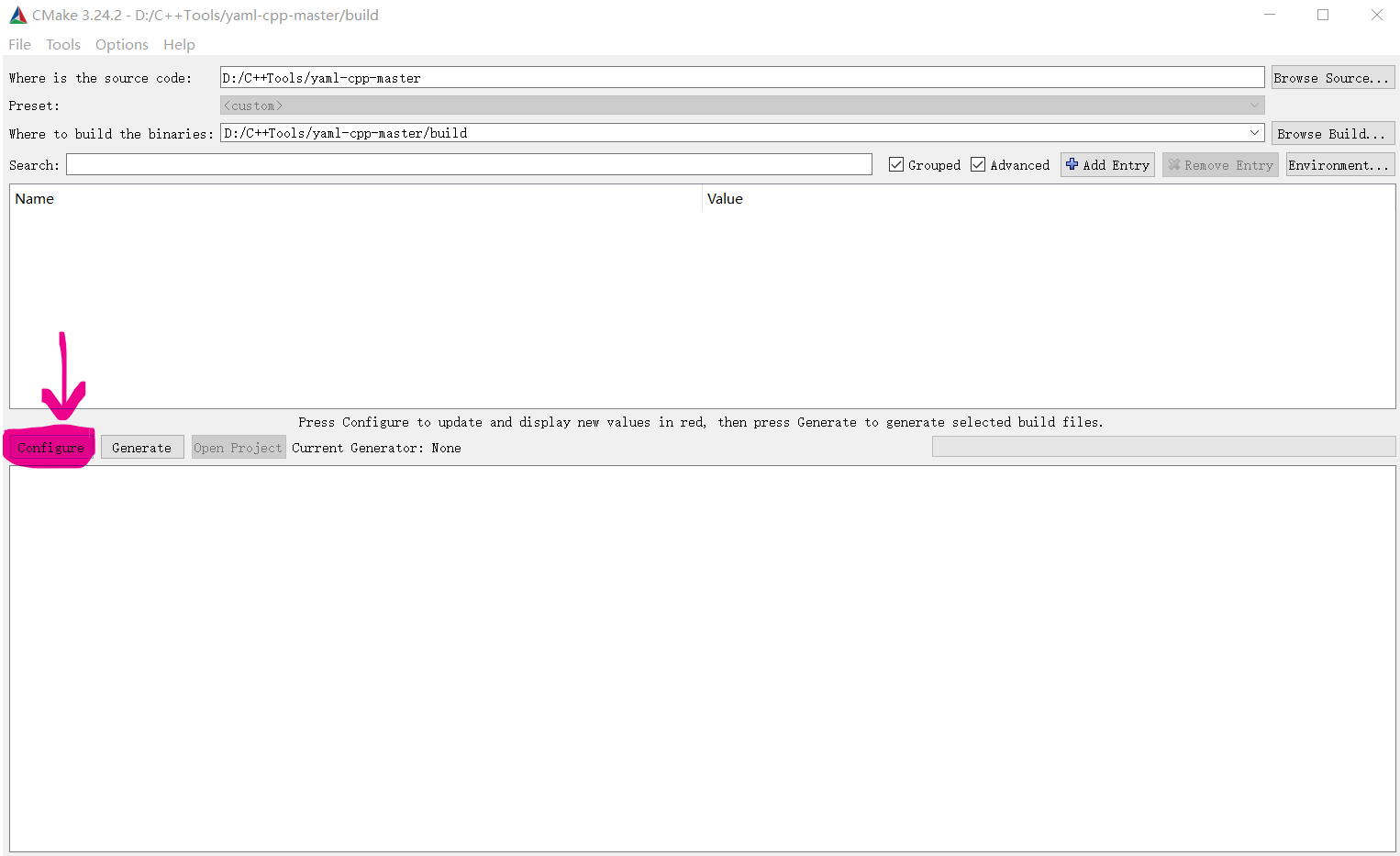 CMake + VS2022 + Win10 + yaml-cpp_yamp-cpp 0.8 cmake-CSDN博客