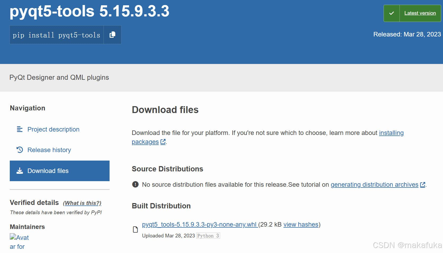 pycharm 用whl文件安装 pyqt5-tools 以及 qt designer_pyqt5 whl-CSDN博客