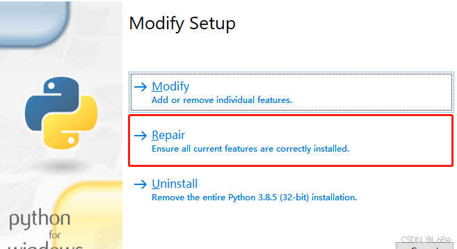 python卸载报：No Python 3.8 installation was detected.-CSDN博客