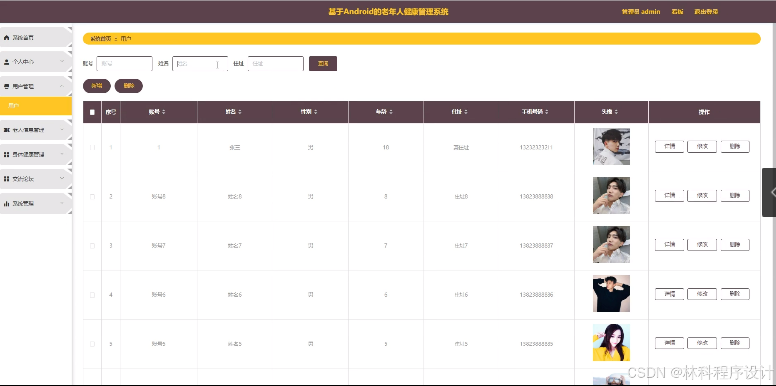 基于nodejsvue基于android的老年人健康管理系统后(开题程序论文)计算机毕业设计 Csdn博客
