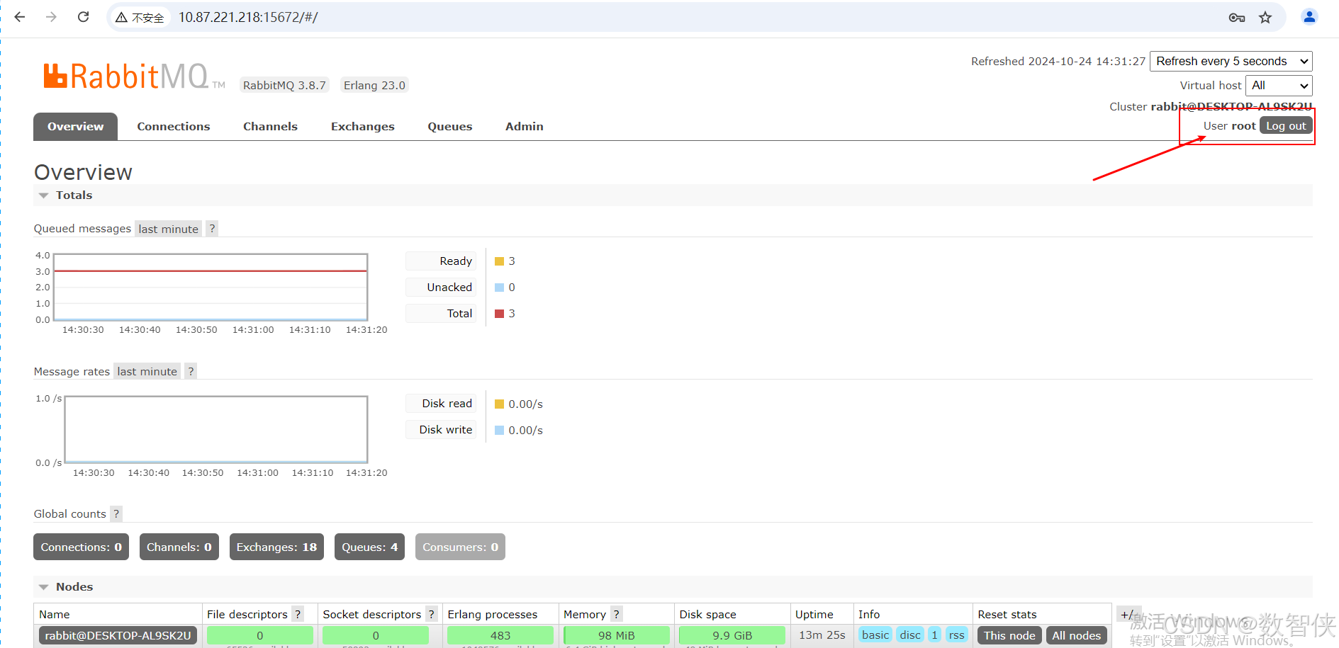Windows环境下RabbitMQ部署及配置_windows rabbitmq开启5672-CSDN博客