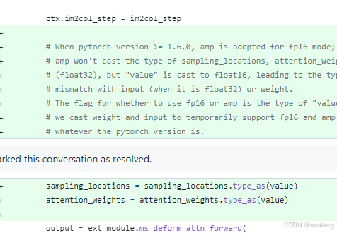 deform_conv_forward_cuda“ not implemented for ‘Half‘-CSDN博客