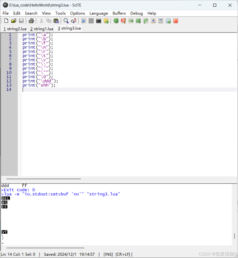 Lua语言入门 - 字符串 （一）_lua string-CSDN博客